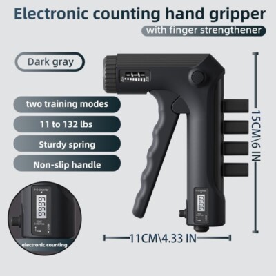Hand Grip Strengthener with Counter, Digital Hand Dynamometer Grip ...