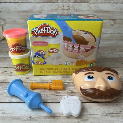 Play-Doh Mini Doctor Drill 'n Fill Dentist Toy 6 Piece Set New In Open ...