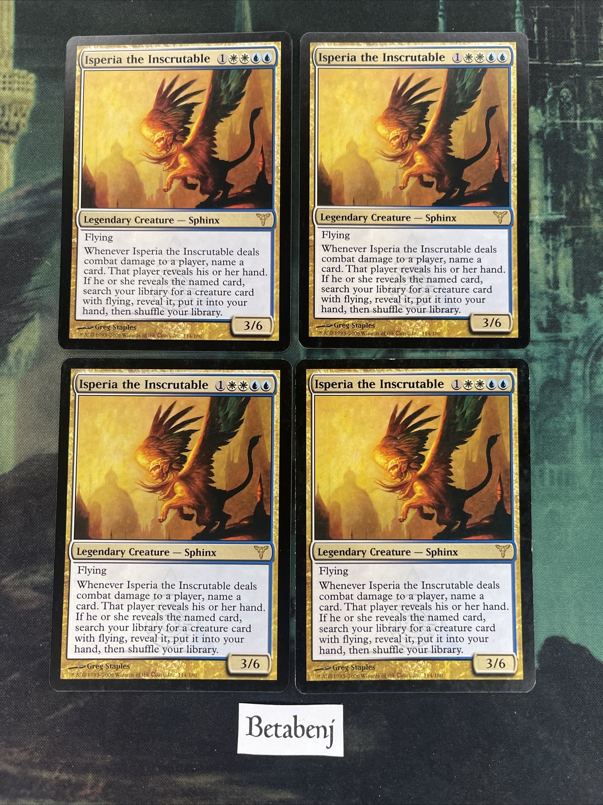 4x MTG Isperia the Inscrutable - Dissension (DIS) (Playset) | eBay