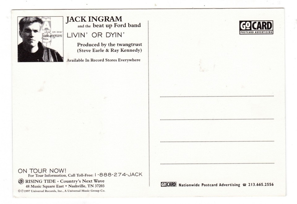 1997 NASHVILLE TENNESSEE JACK INGRAM BEAT UP FORD BAND ADVERTISING ...