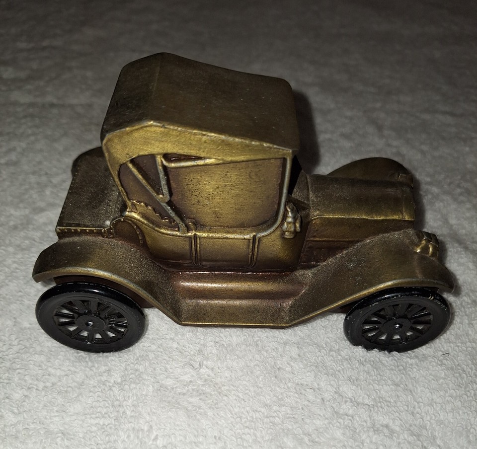 Vintage 1974 Brass 1915 Banthrico Chicago Chevrolet Coin Bank | eBay