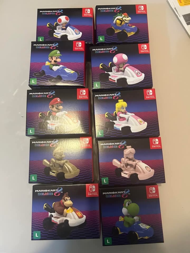 McDonald's Mario Kart 8 Toys complete set from Brazil 2024 Nintendo ...