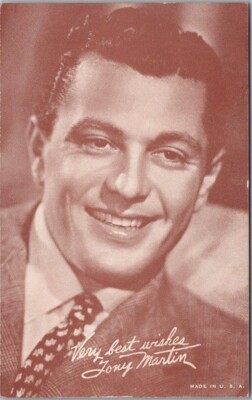 Vintage 1940s TONY MARTIN Actor Mutoscope Arcade Card American Pop ...