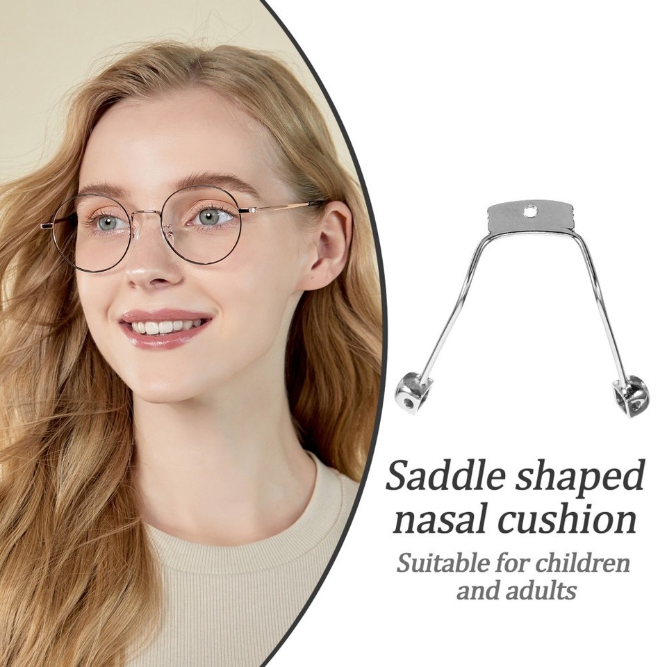 Replaceable Nose Pads Bracket Stainless Steel Comfortable Eyeglass Nose ...