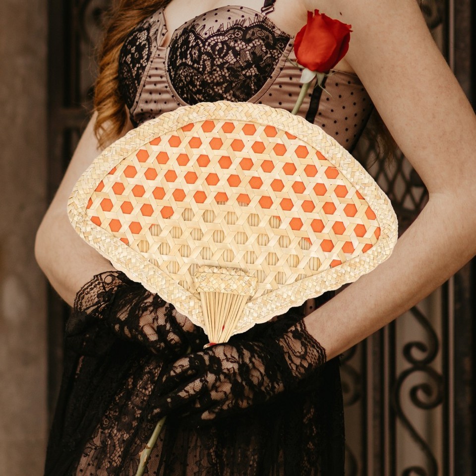 Hand Woven Fan Straw Woven Fan Handmade Wheat Straw Fan Straw Hand Fan ...