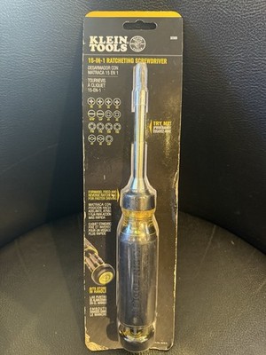 Klein Tools 32305 Multi-bit Ratcheting Screwdriver, 15-in-1 Tool ...
