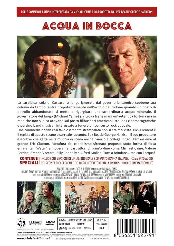 Acqua In Bocca (DVD) Michael Caine Billy Connolly Fred Gwynne (UK ...