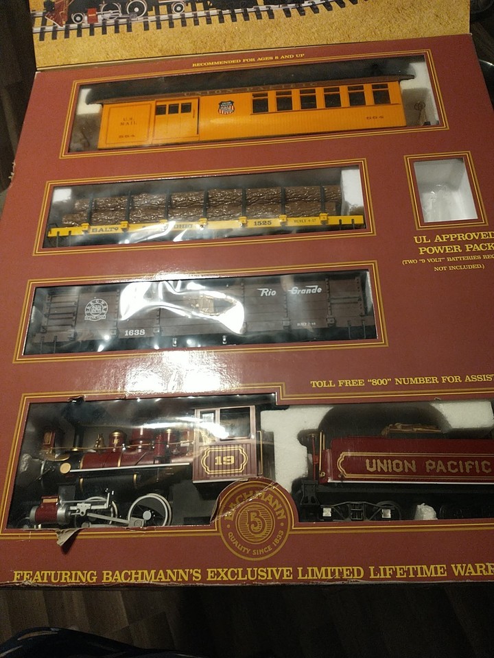 BACHMANN 90014 G BIG HAULERS PRAIRIE FLYER TRAIN SET 2-4-2 ENGINE WITH ...