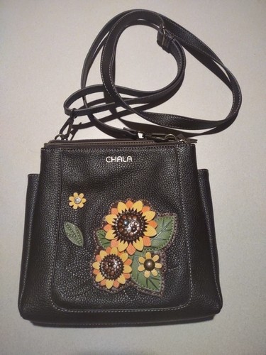 EUC....CHALA Sunflower Messenger Bag | eBay