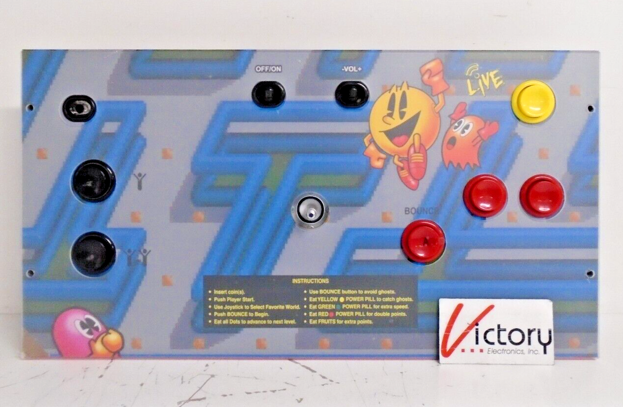 NWD Arcade 1up Pac Mania Legacy Control Panel Deck ONLY | SEE PICTURES ...