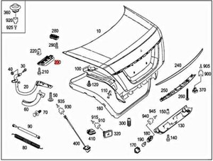 Genuine MERCEDES X222 C216 W221 S-CLASS W221 W222 Bracket 2218101214 | eBay