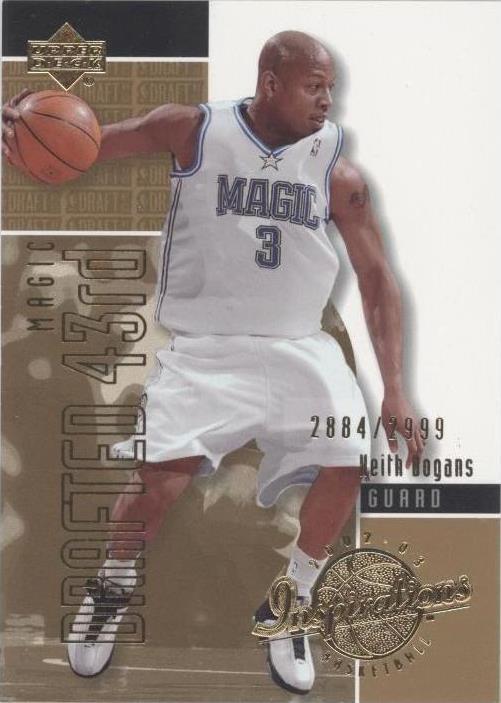 2002-03 Upper Deck Inspirations - 2003 Draft Keith Bogans #195 /2999 ...