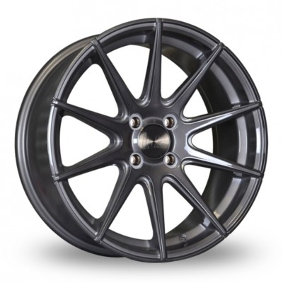 17" BOLA CSR ALLOY WHEELS FITS VW GOLF PASSAT CADDY EOS GLOSS TITANIUM ...