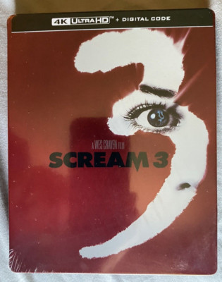 Scream 3 4K Steelbook (4K UHD + Digital Code) Brand New - OUT OF PRINT ...