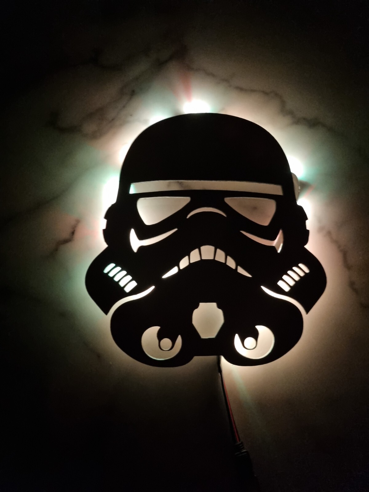Stormtrooper Night Light. Star Wars Themed Wooden LED light | eBay