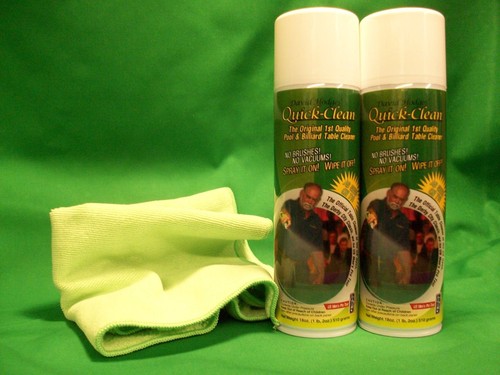 Quick Clean Pool Table Felt Cleaner|Starter Kit #2 | 2 Cleaner &Towel ...