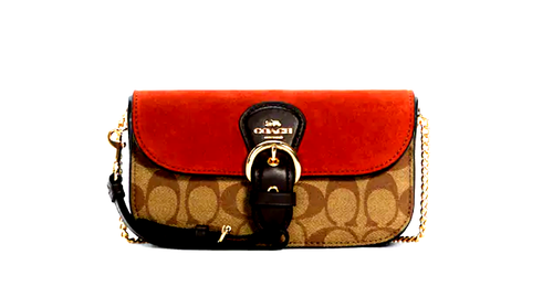 Authentic Coach Kleo Crossbody In Colorblock/Signature Canvas C5620 ...