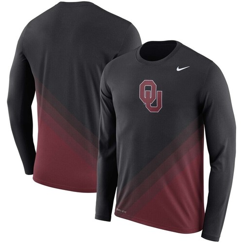 NIKE OU Sooners Oklahoma SIDELINE GRADIENT DRI FIT LEGEND SHIRT | eBay