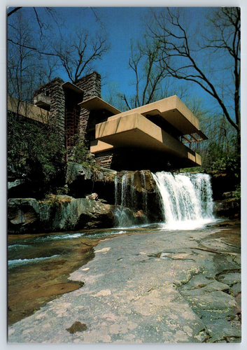 Fallingwater Frank Lloyd Wright Masterpiece Mill Run PA Vintage ...