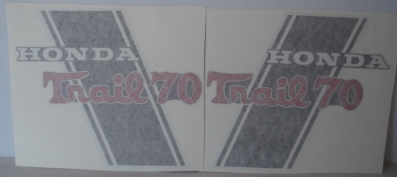 Honda CT70 Trail 70 HKO 2pc. Body/Frame Decal/Sticker Set 70-71 | eBay