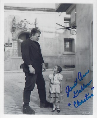 JANET ANN GALLOW Signed 8 x 10 Photo The Ghost of Frankenstein Abbot ...