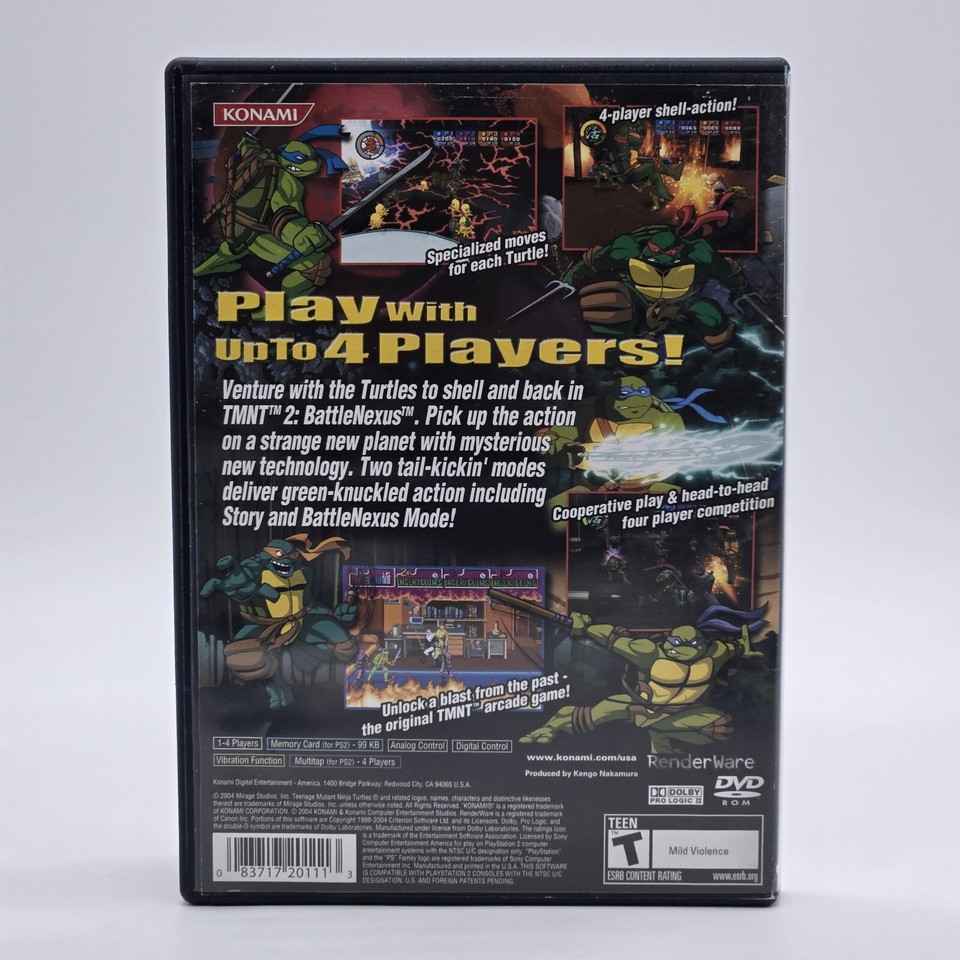 Teenage Mutant Ninja Turtles 2 BattleNexus & TMNT - PS2 Sony ...