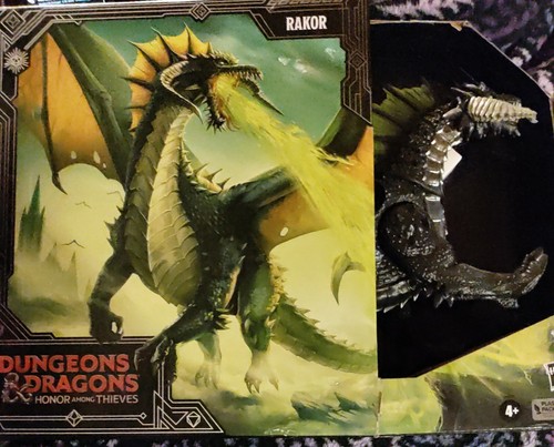 🔥Dungeons & Dragons Honor Among Thieves BIG RAKOR 20" Black Dragon NEW ...