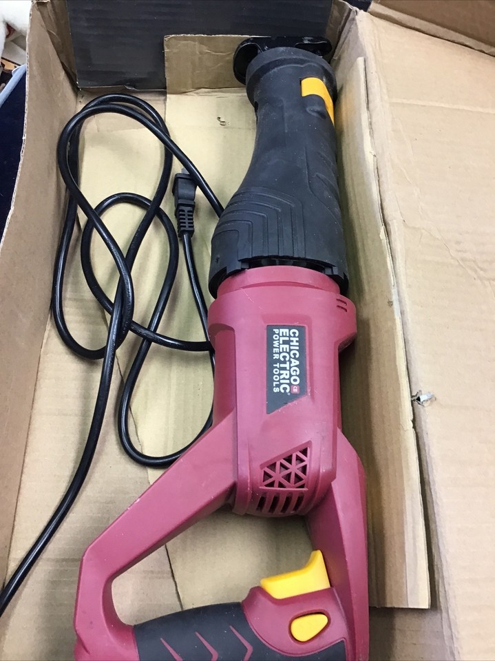 Chicago Electric 6 Amp Reciprocating Saw, Variable Speed Power Tool | eBay