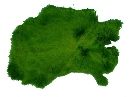 Rabbit Pelt Dyed Green Better Grade (134-072) L7 | eBay