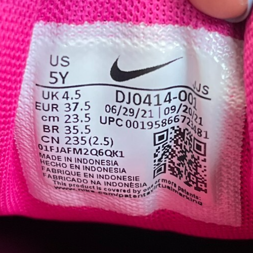 Nike Air Max 90 GS Boys Size 5Y Black White Athletic Running Shoes ...