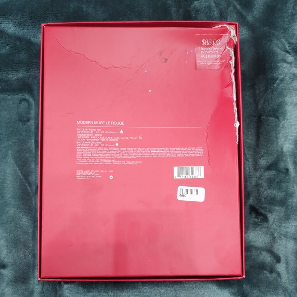 Estee Lauder Modern Muse LE ROUGE 3 PCS Luxury Gift Set (damaged box ...