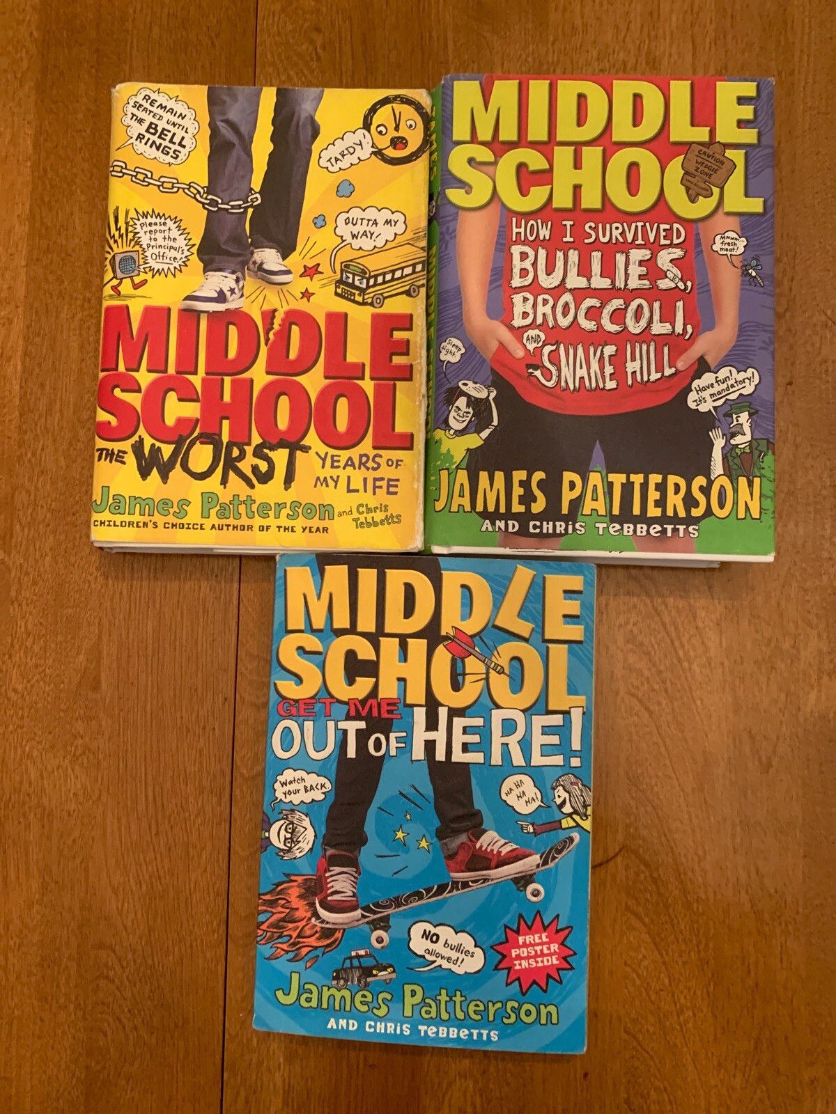 Middle School By James Patterson Bundle Of 3 9780316206976| eBay