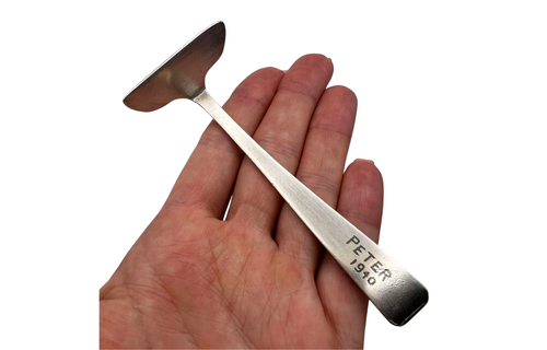 Baby Food Pusher ِAntique Silver Made Pharmacy Tool Scapula Peter 1940s ...