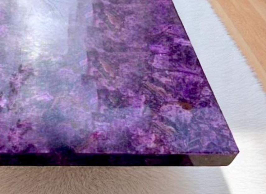 Crystal Amethyst Stone Dining Table Kitchen Countertop Handmade Arst ...