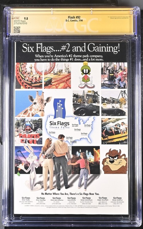 Flash #92 DC Comics CGC SS 9.8 NM/Mint Signed Mark Waid | eBay