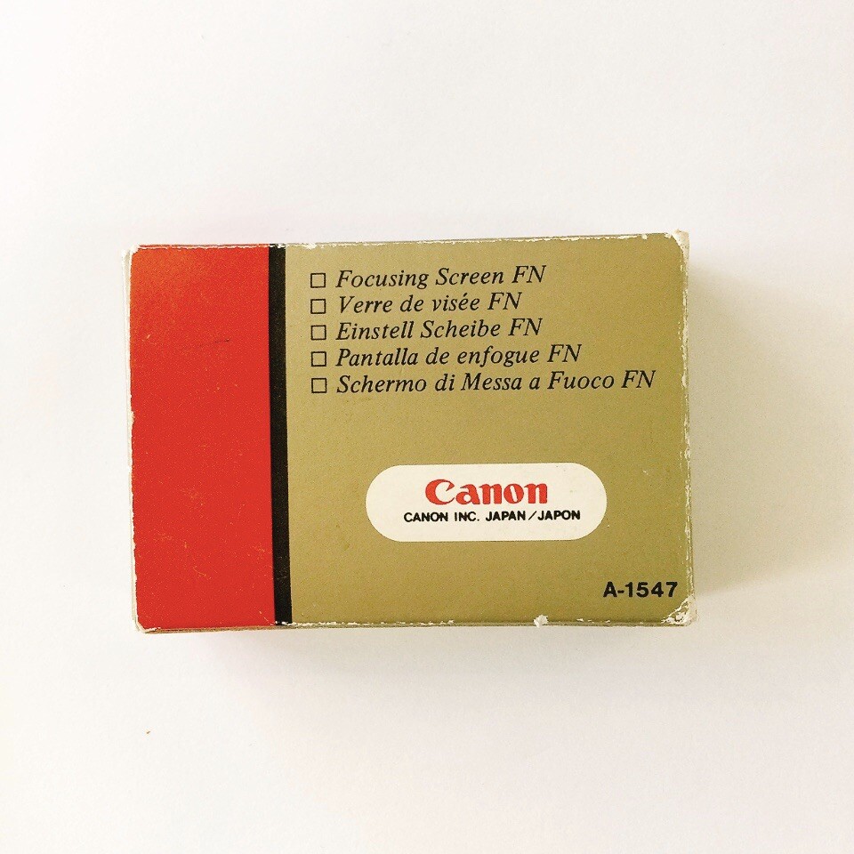 Canon FN Focusing Screen SC Fully laser matte Type For Canon New F-1 in ...