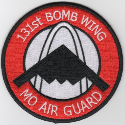 3.9" USAF AIR FORCE 131ST BOMB WING MO AIR RED GUARD EMBROIDERED JACKET ...