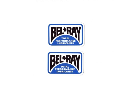 Vintage Sticker Set Of 2 Bel Ray Oils Vinyl Motorcycle Motocross Superbike | eBay