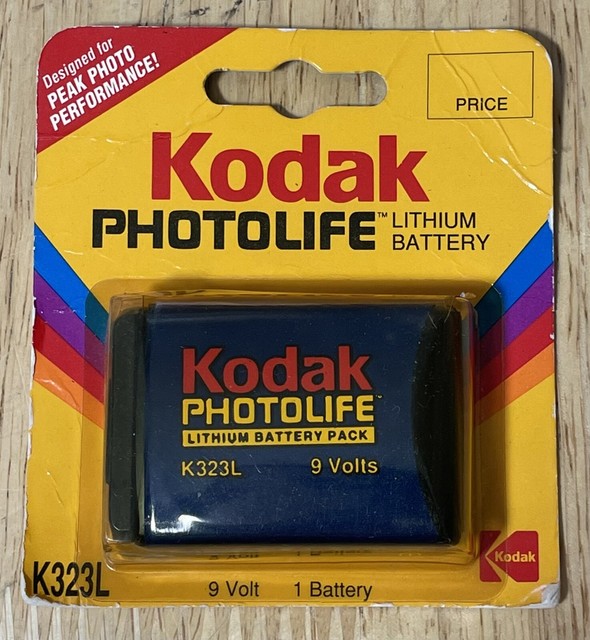 Kodak Photolife LITHIUM BATTERY K323L 9 Volts in Kodak K10 K12 & K14 ...