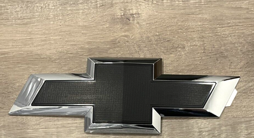 2014+ Chrome Black Tailgate Bowtie Emblem Silverado Sierra 1500 2500HD ...