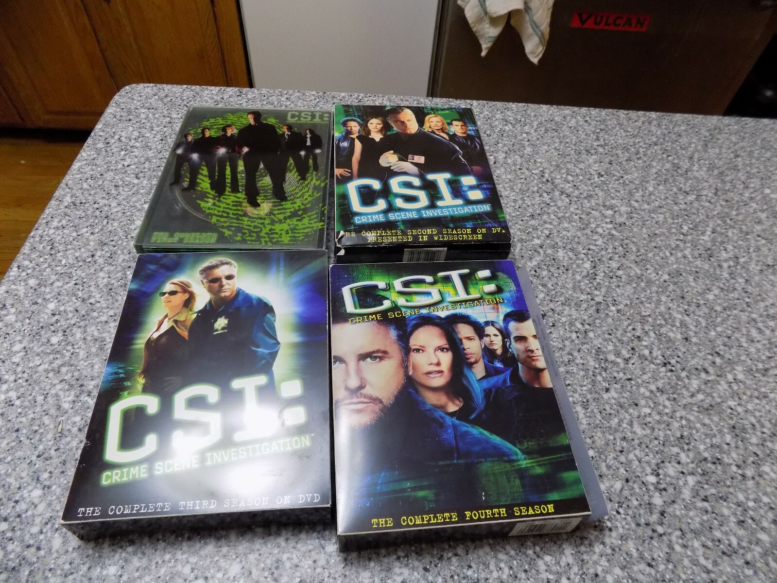 CSI DVD Sets Season 1 2 3 4 VGC 3 Complete Seasons season one missing ...