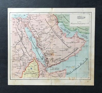 Pre-1900 - Map Of Saudi Arabia