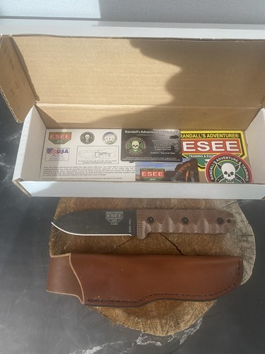 ESEE PR4 Fixed Blade Survival Knife w/ Dark Tan Sheath | eBay