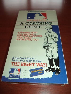 Major League Baseball A Coaching Clinic VHS Video Tape | eBay