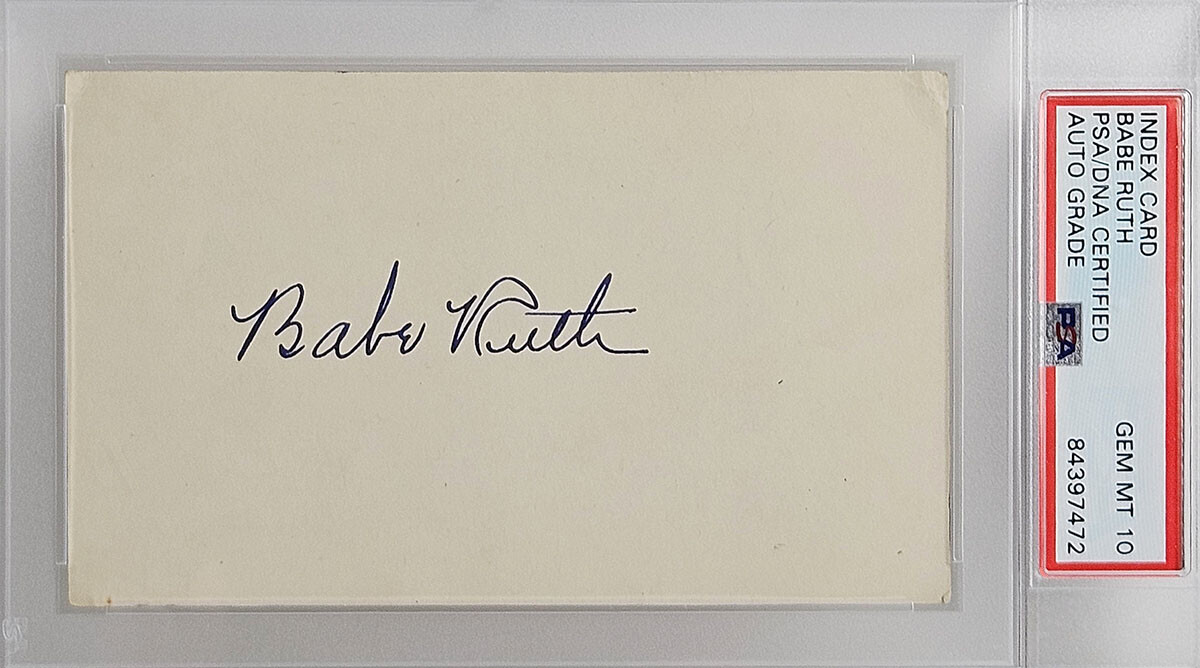 Babe Ruth Autographed Memorabilia | Signed Photo, Jersey, Collectibles ...