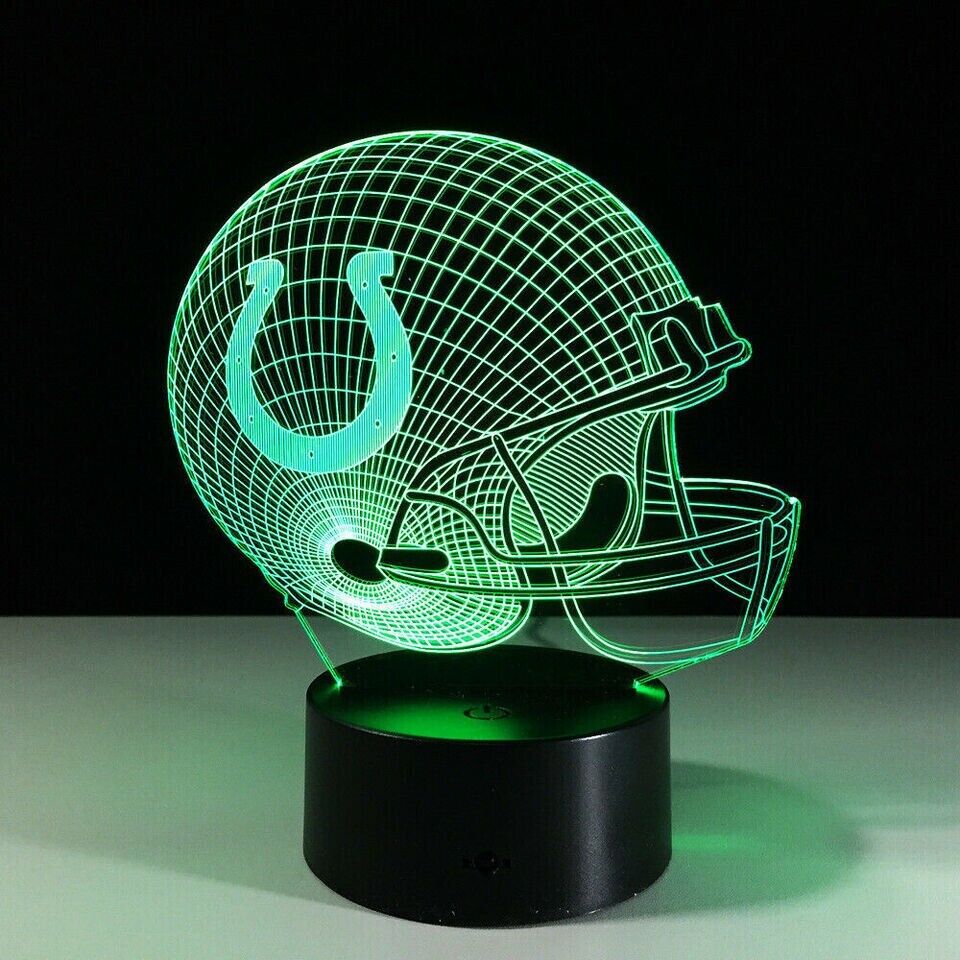 Indianapolis Colts LED Light Lamp Collectible Wentz Taylor Home Decor ...