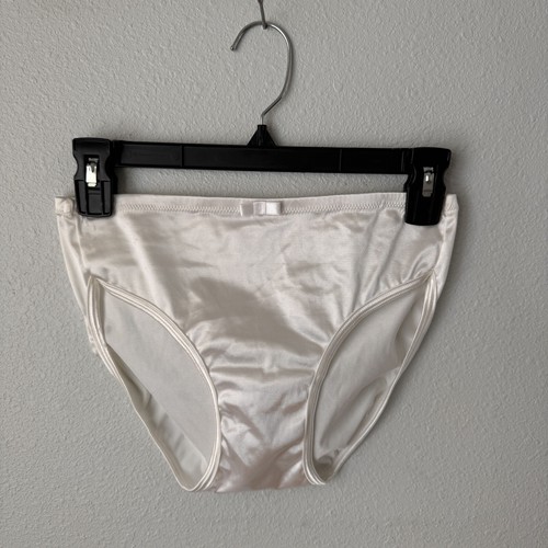 Vtg Shiny Satin Panties Brief Glossy Second Skin Whit… - Gem