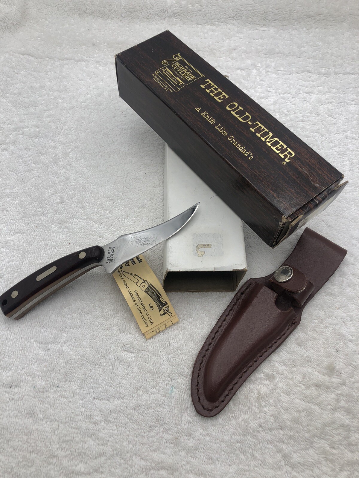 Schrade 1520T Sharpfinger New In Box Made In USA Vintage Excellent ...