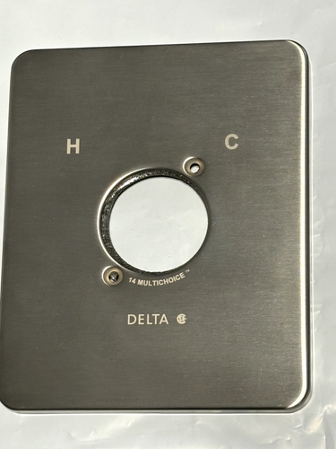 Delta RP101848SS Stainless Escutcheon Moniter 14 Modern Face Plate NO ...