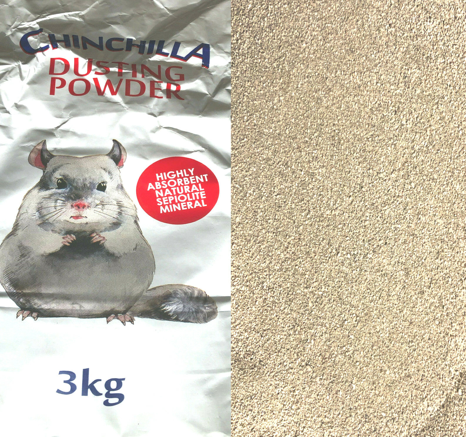 3kg CHINCHILLA DUSTING POWDER x 1, x4 : Animal Pettex Dust Sepiolite ...